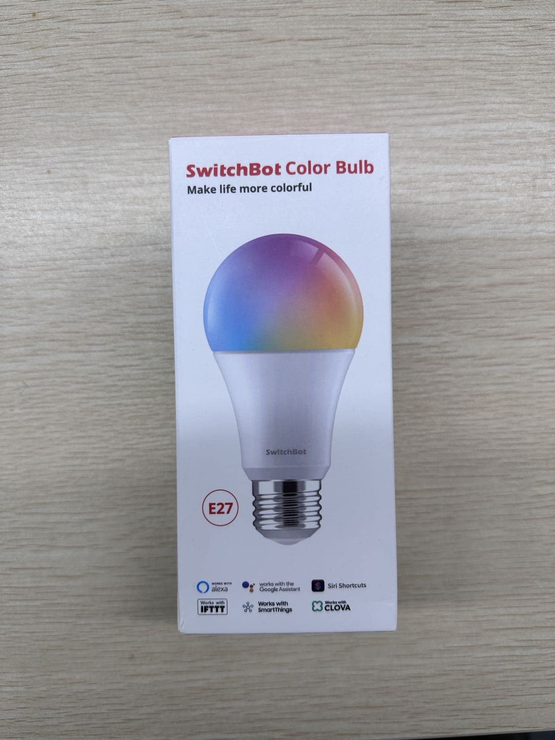 SwitchBot Smart LED Light Bulb - Color Changing Dimmable WiFi&Bluetooth Bulb Works with Alexa and Google Home, RGBCW Multicolor Warm White E26 10W 800lms Equals 60W Bulb, 2.4GHz Only, No Hub Required