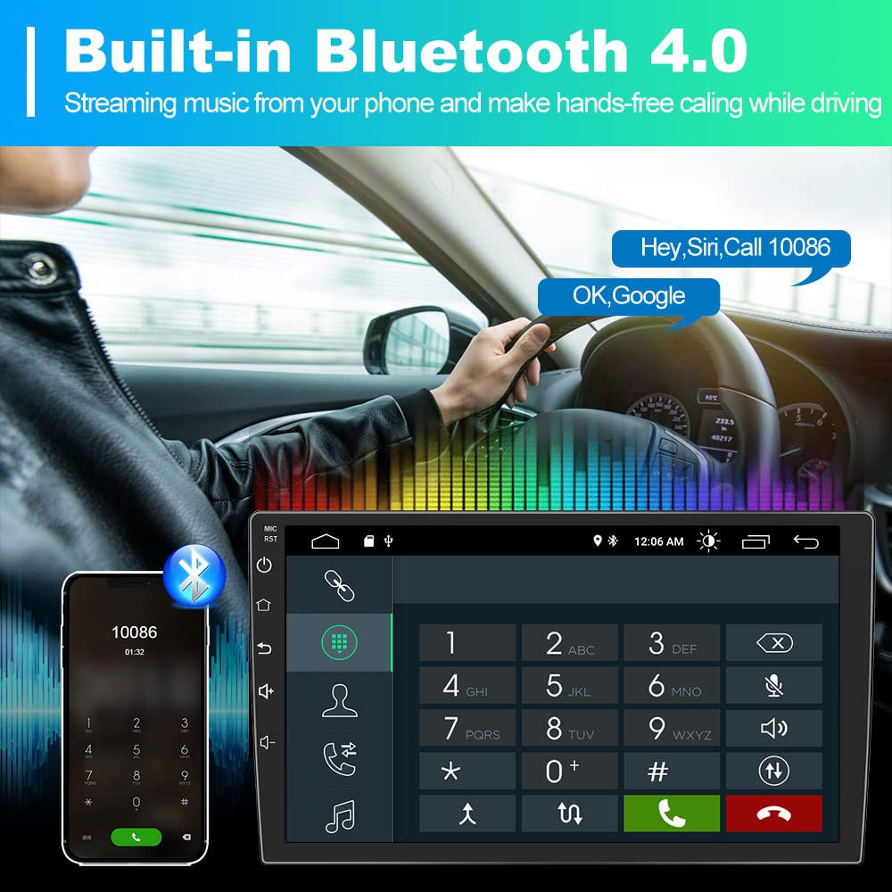 AWESAFE Car Stereo Android 11 for Toyota Tundra 2007-2013 Sequoia 2008-2018, Touch Screen Car Radio Wireless Carplay GPS Navigation WiFi Bluetooth Mirror Link Steering Wheel Control