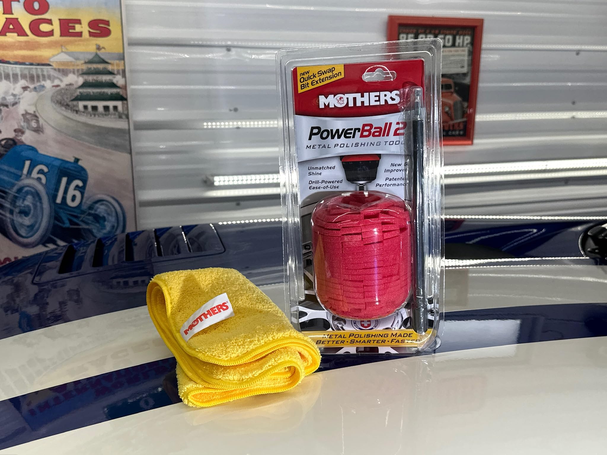 Mothers 05143 PowerBall 2 Metal Polishing Tool , RED