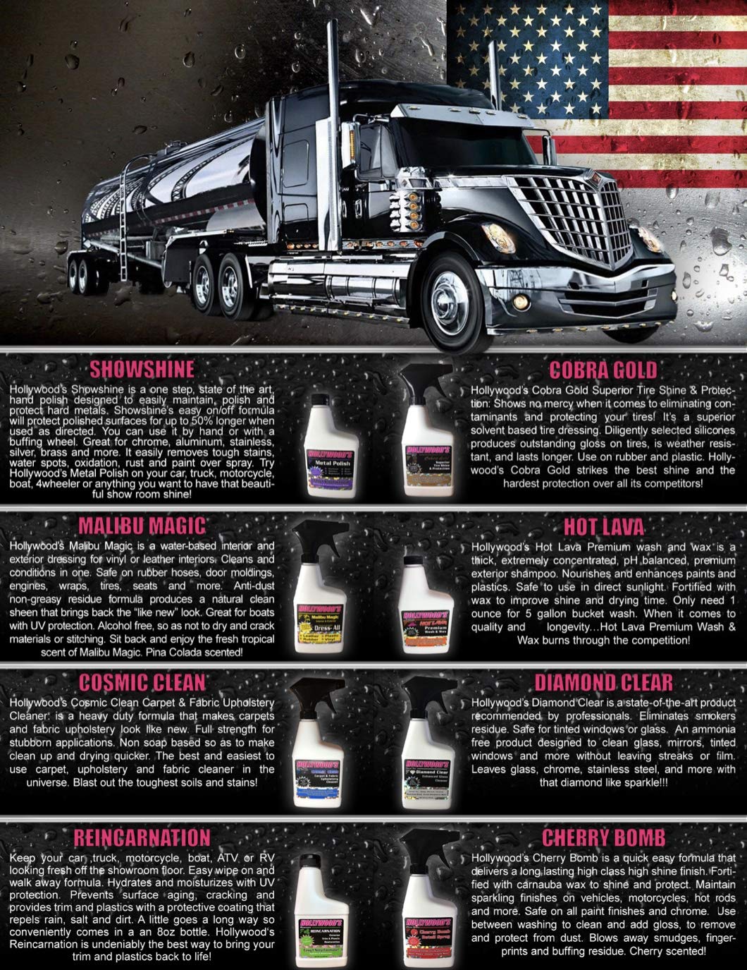 Hollywoods Detailing Products Ss004 16 Oz.Metal Polish