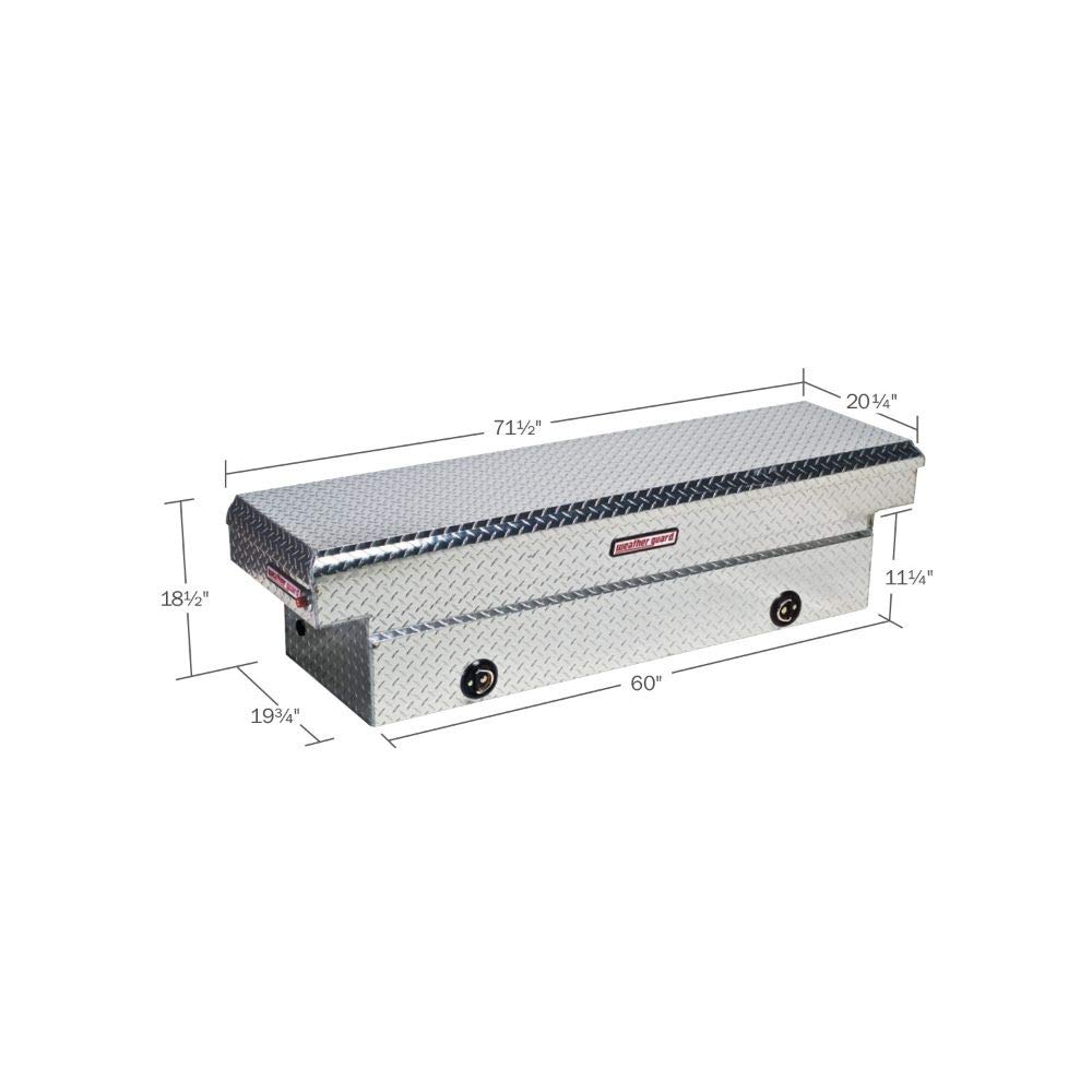 Weather Guard 127002 Aluminum Saddle Box