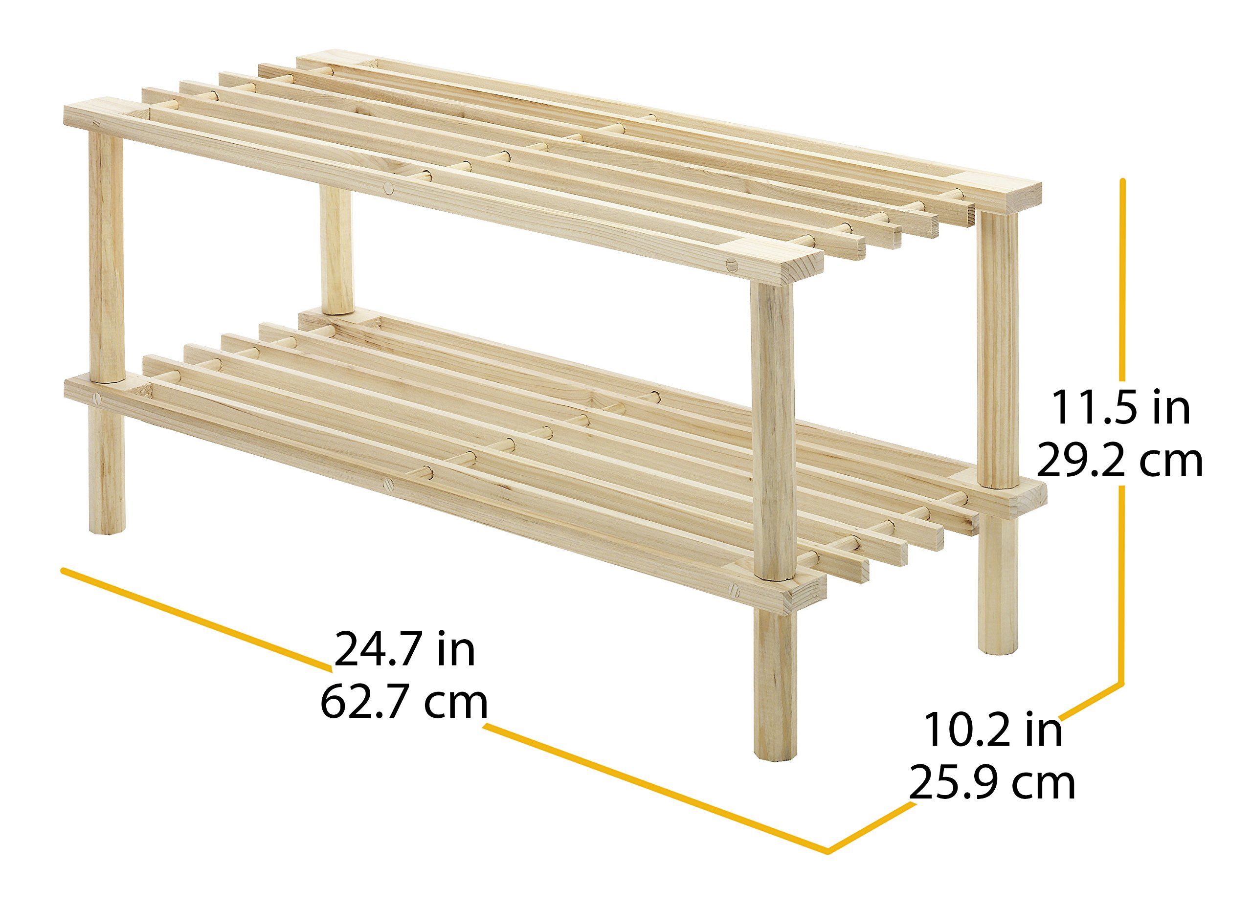 Whitmor Wood Household Shelves, Natural