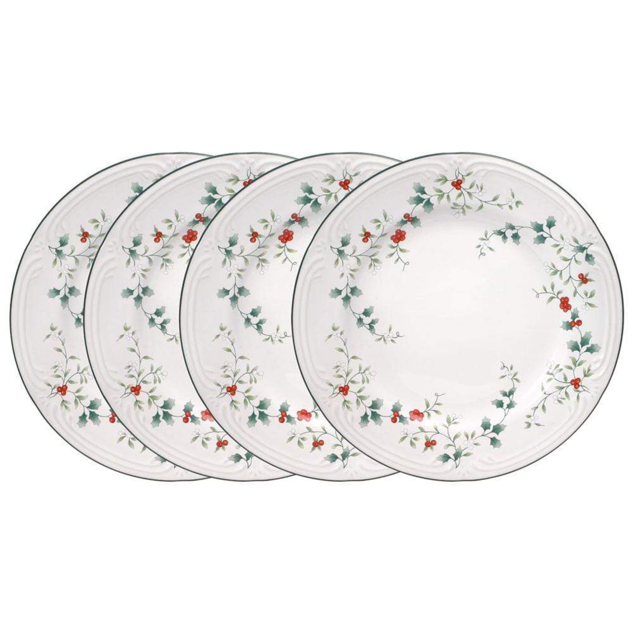 Pfaltzgraff Winterberry 10-1/2-Inch Dinner Plates, Set of 4