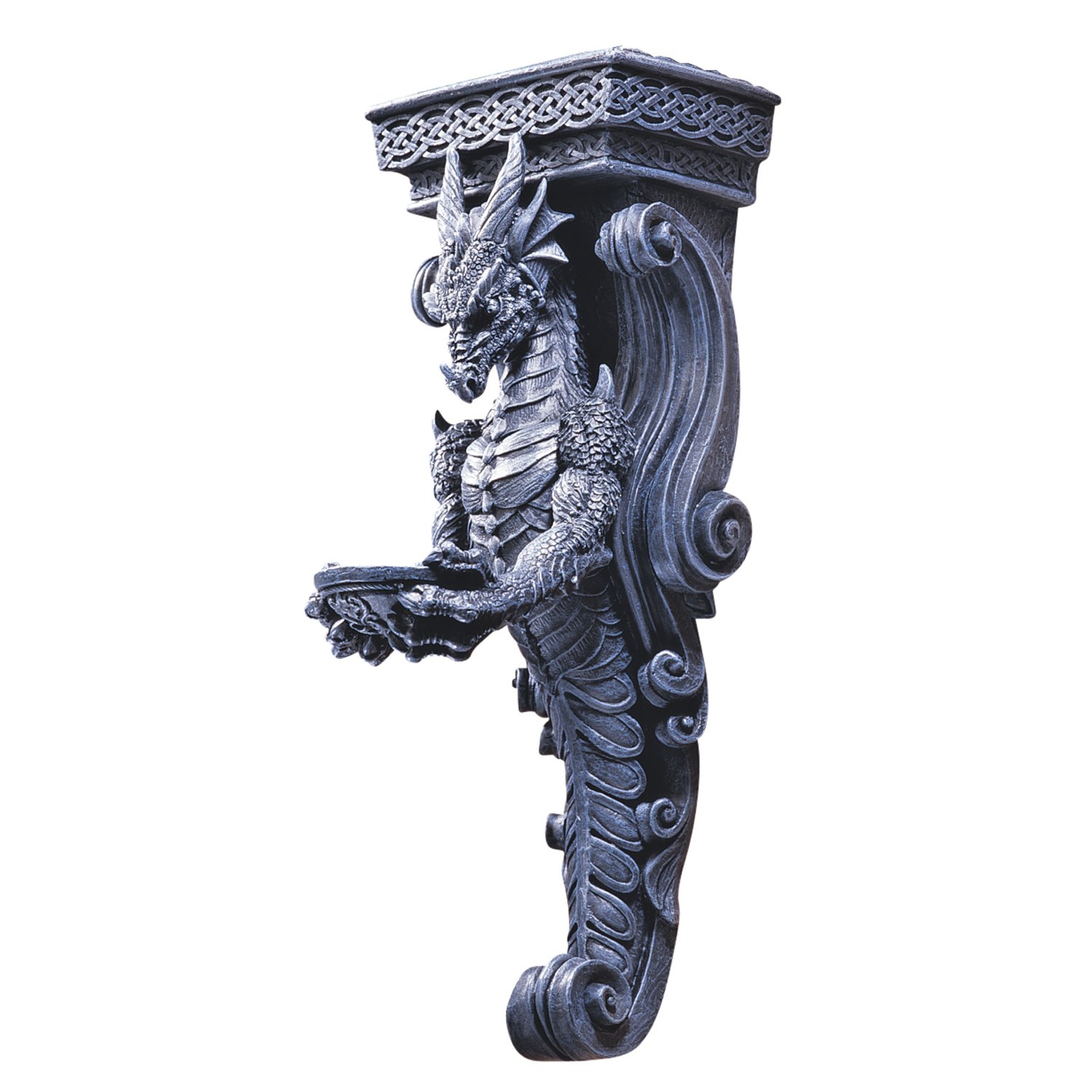 Design Toscano CL93826 Dragons of Darkmoor Castle Wall Caryatids - Set of Two,Set of 2