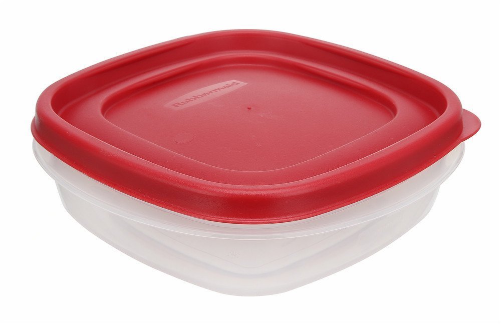 Rubbermaid Easy Find Lids Food Storage Containers, Racer Red, Set of 24 7J98
