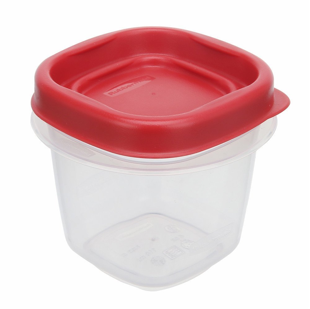 Rubbermaid Easy Find Lids Food Storage Containers, Racer Red, Set of 24 7J98