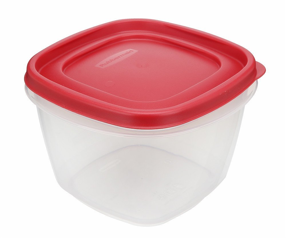 Rubbermaid Easy Find Lids Food Storage Containers, Racer Red, Set of 24 7J98