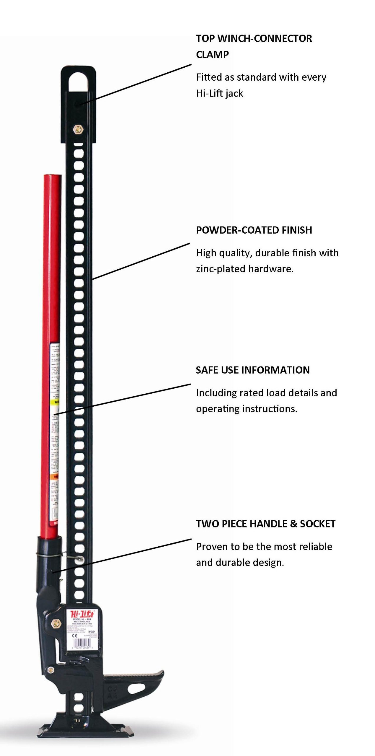 Hi-Lift Jack HL364 36" Hi-Lift Black Cast and Steel Jack