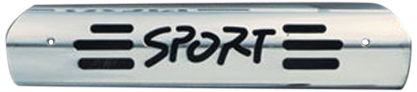 All Sales 43003P Polished Billet Aluminum Third Brake Light Cover - Sport Logo