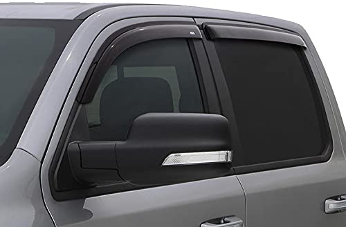 Auto Ventshade [AVS] In-Channel Ventvisor / Rain Guards | Smoke Color, 4 pc | 194858 | Fits 2004 - 2015 Nissan Titan Crew Cab