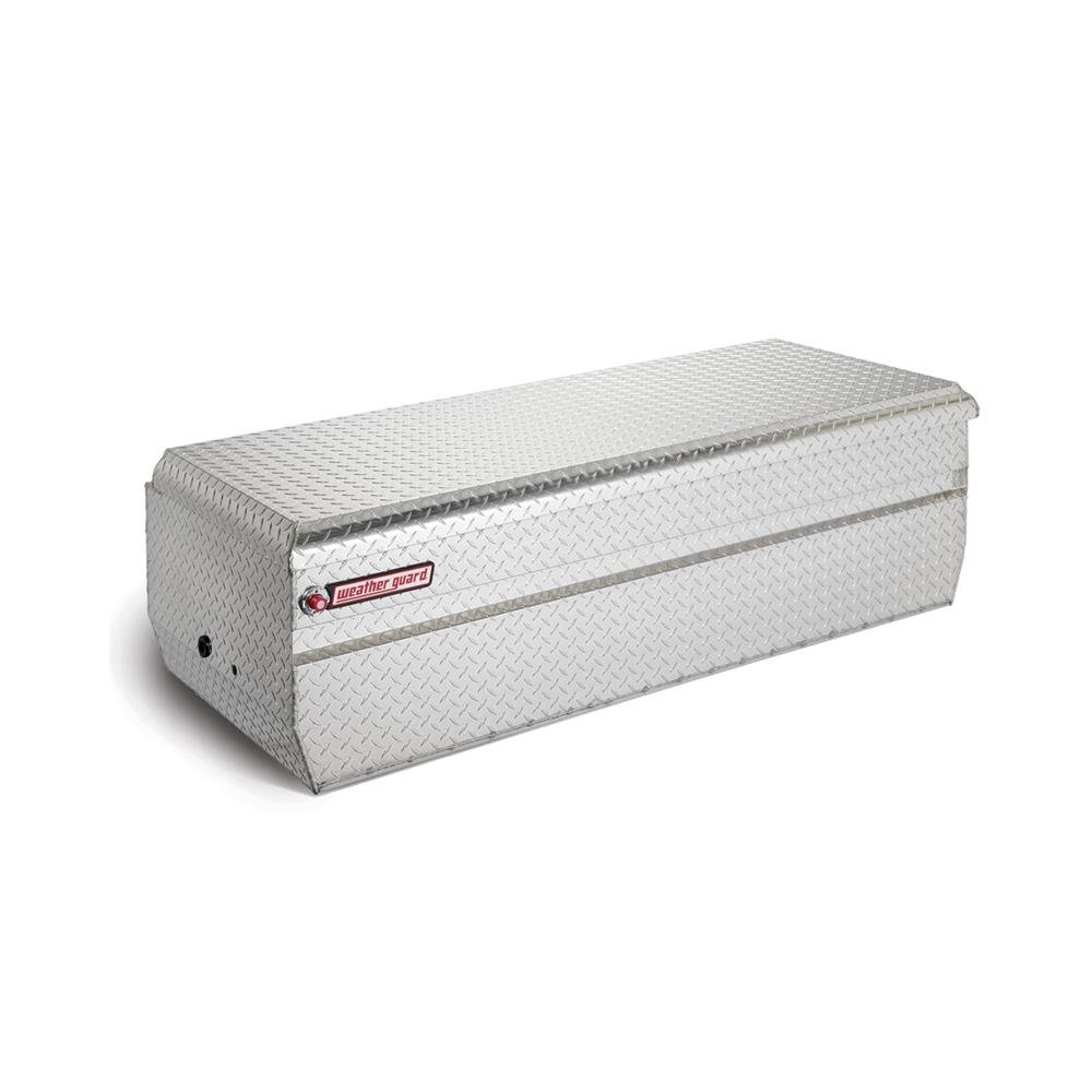 Weather Guard Truck Box Chest, 62 in. W, 20-1/4 in. D, Bright Aluminum, 664001
