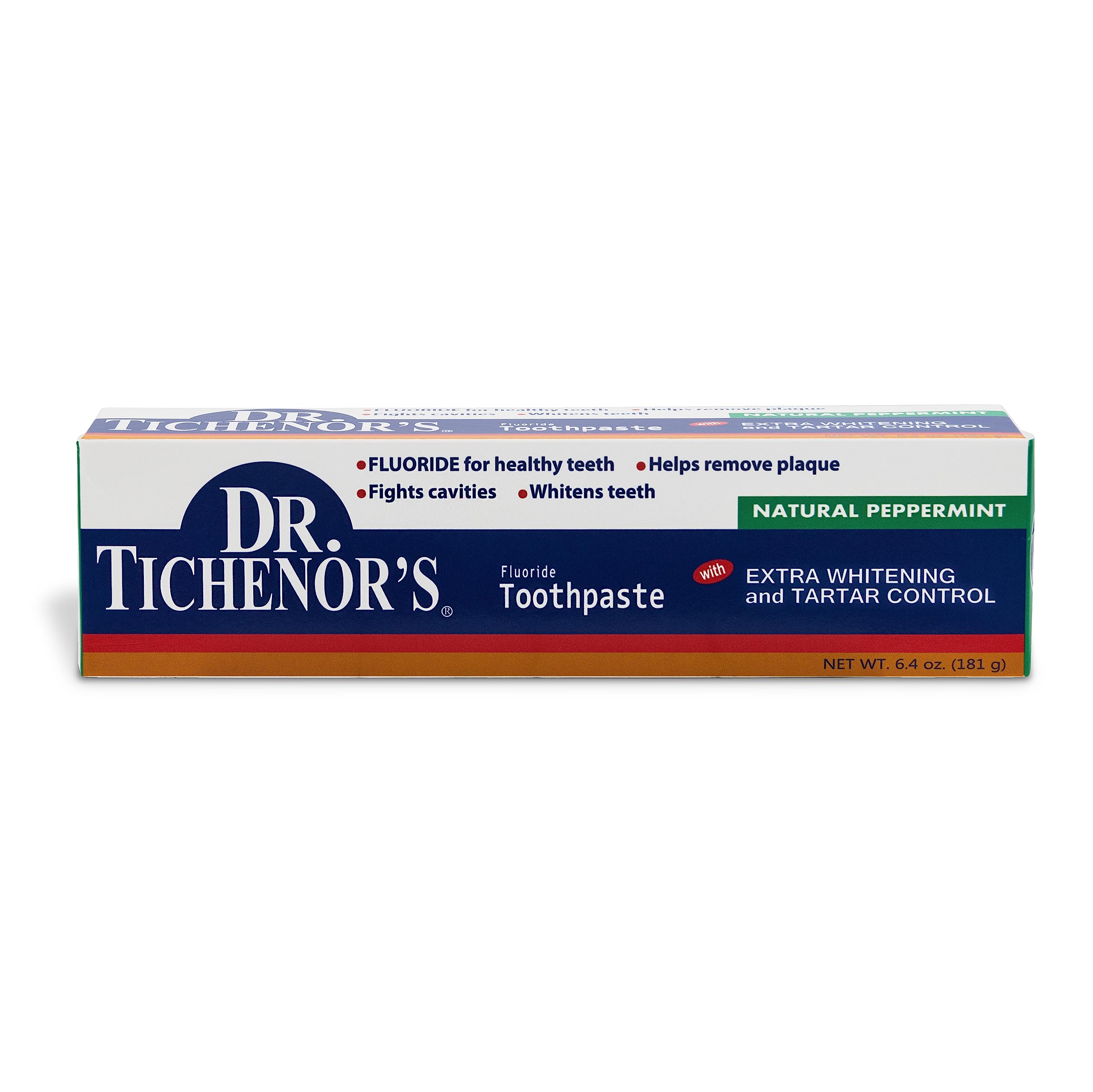 Dr. Tichenor's Extra Whitening Fluoride Toothpaste 6.4 oz (Pack Of 2)