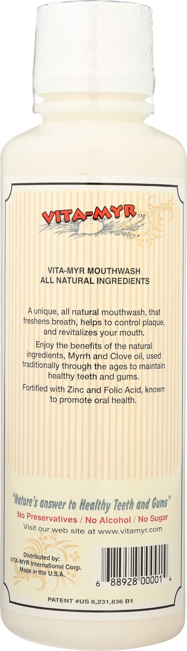 VITA-MYR Zinc-Plus Xtra Herbal Mouthwash (16 Ounce)