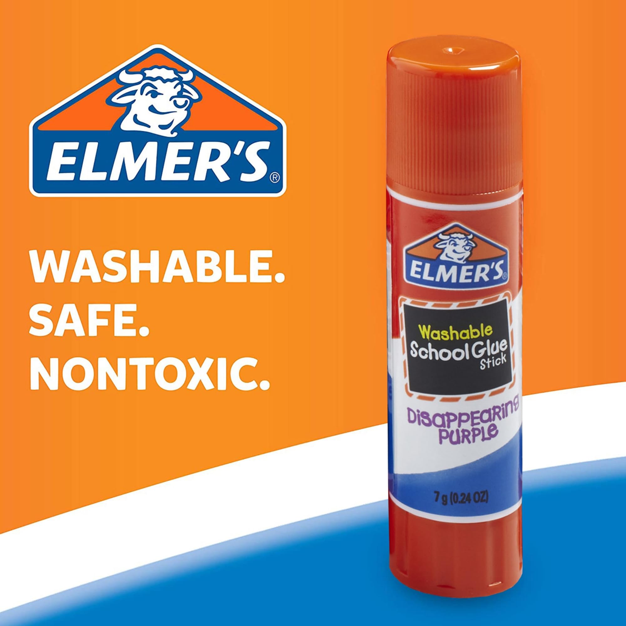 Elmer's Disappearing Purple School Glue Sticks, 0.24 oz Each, 4 Sticks per Pack (E543)