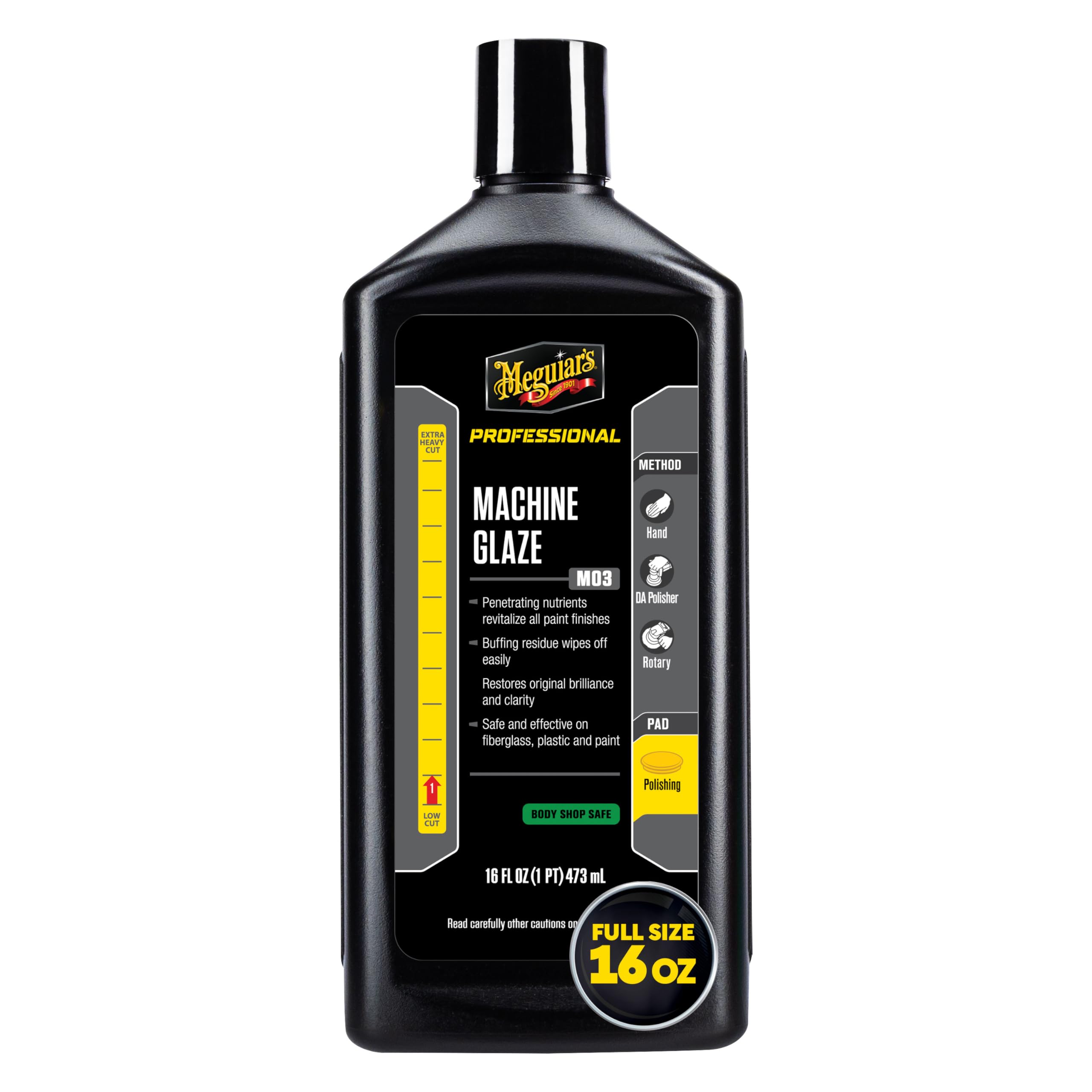 Meguiar's M0316 Mirror Glaze Machine Glaze - 16 Oz Bottle
