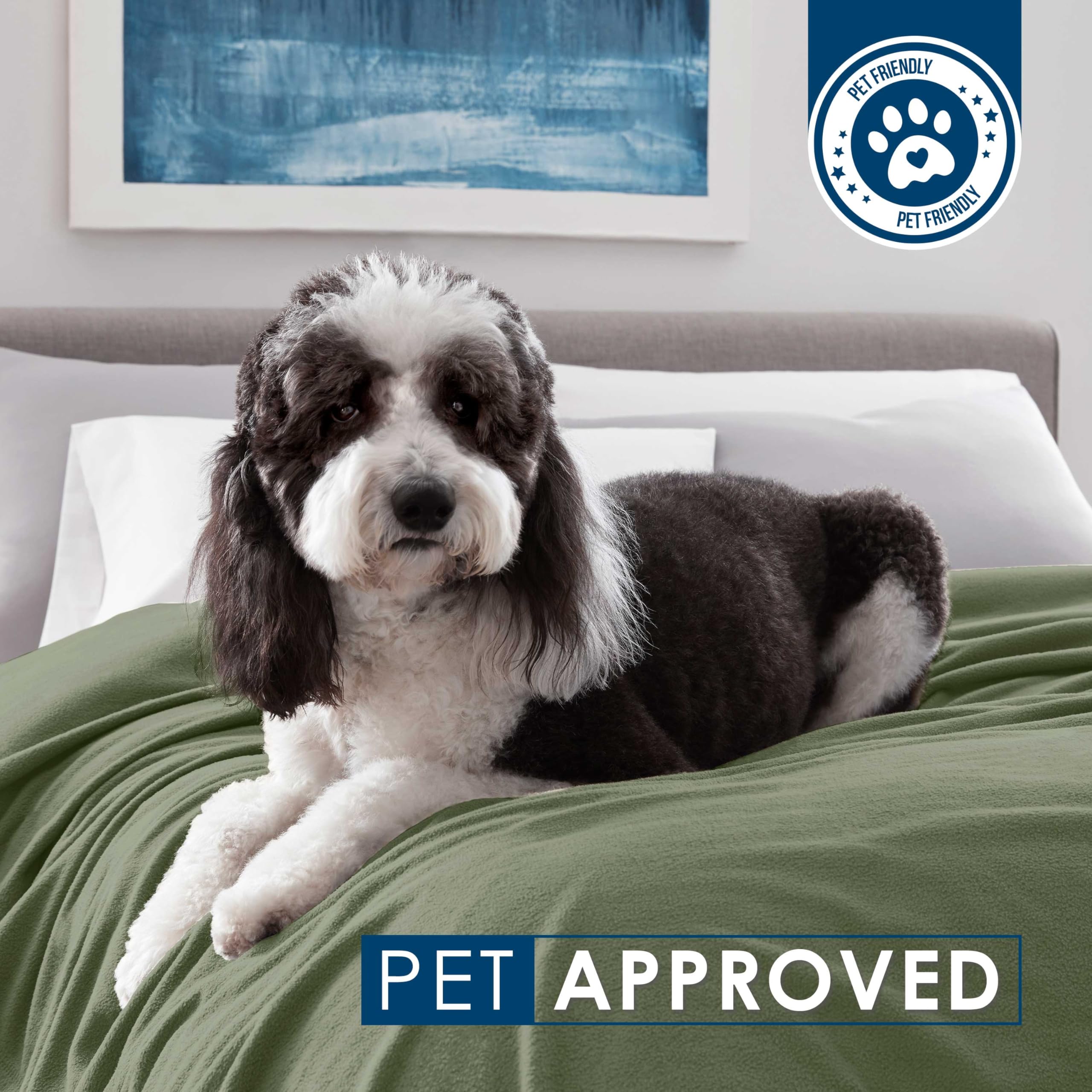 Martex Super Soft Fleece Blanket - Twin, Warm, Lightweight, Pet-Friendly, Throw for Home Bed, Sofa & Dorm - Basil