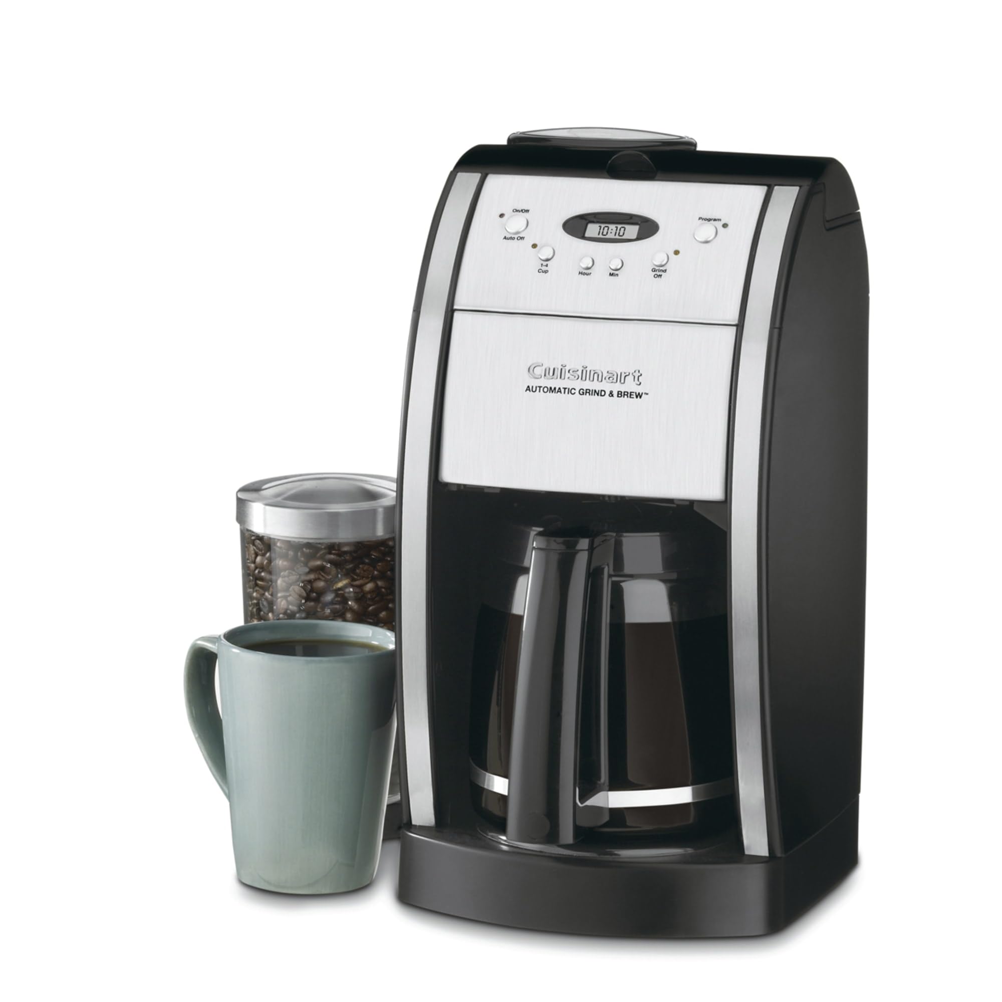 Cuisinart DGB-550BKP1 Automatic Coffeemaker Grind & Brew, 12-Cup Glass, Black