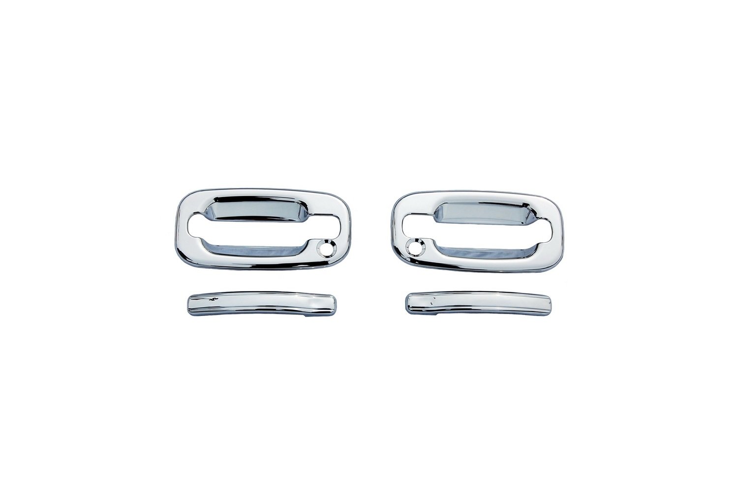 Auto Ventshade 685105 Chrome Door Handle Covers with Passenger Keyhole, 2-Door Set for 1999-2007 Silverado & Sierra 1500, 1999-2004 Silverado & Sierra 2500, 2001-2006 Silverado & Sierra 3500, 2001-2006 Silverado 2500HD & Classic