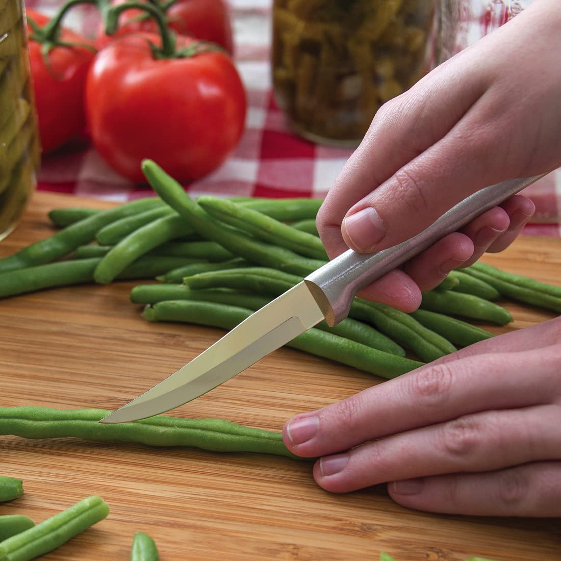 Rada Cutlery Heavy Duty Paring Knife with Aluminum Handle, Pack of 2