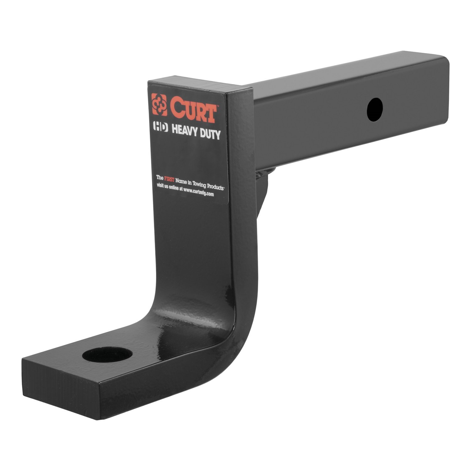 CURT 45446 Class 4 Trailer Hitch Ball Mount, Fits 2-Inch Receiver, 12,000 lbs, 1-1/4-Inch Hole, 6-Inch Drop, 5-Inch Rise