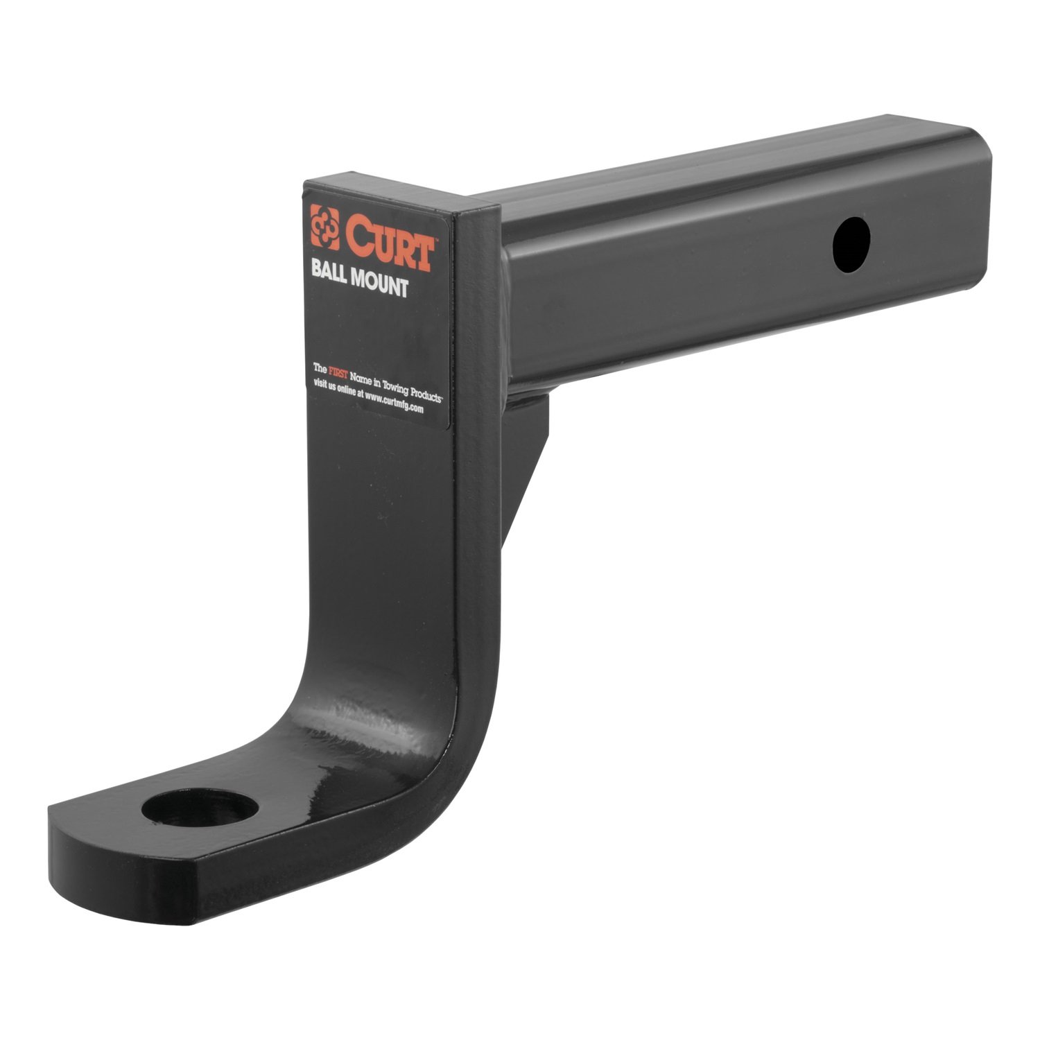 CURT 45336 Class 4 Trailer Hitch Ball Mount, Fits 2-Inch Receiver, 10,000 lbs, 1-1/4-Inch Hole, 6-Inch Drop, 4-3/4-Inch Rise