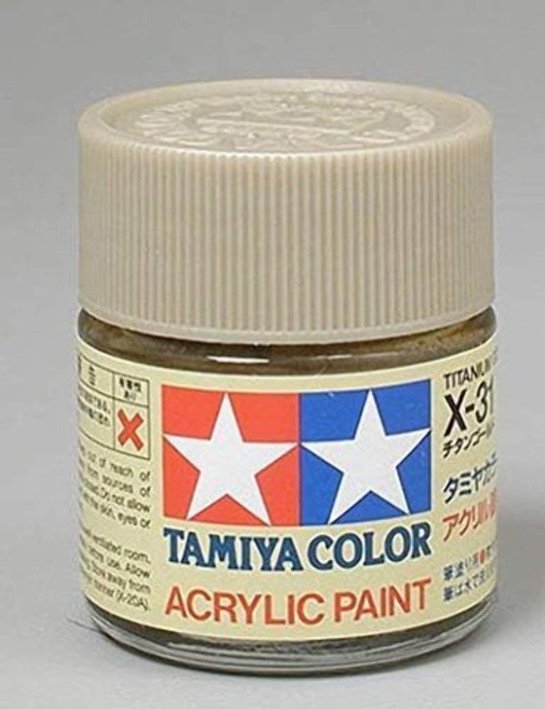 TAMIYA USA TAM81031 Acrylic X31 Titanium Gold