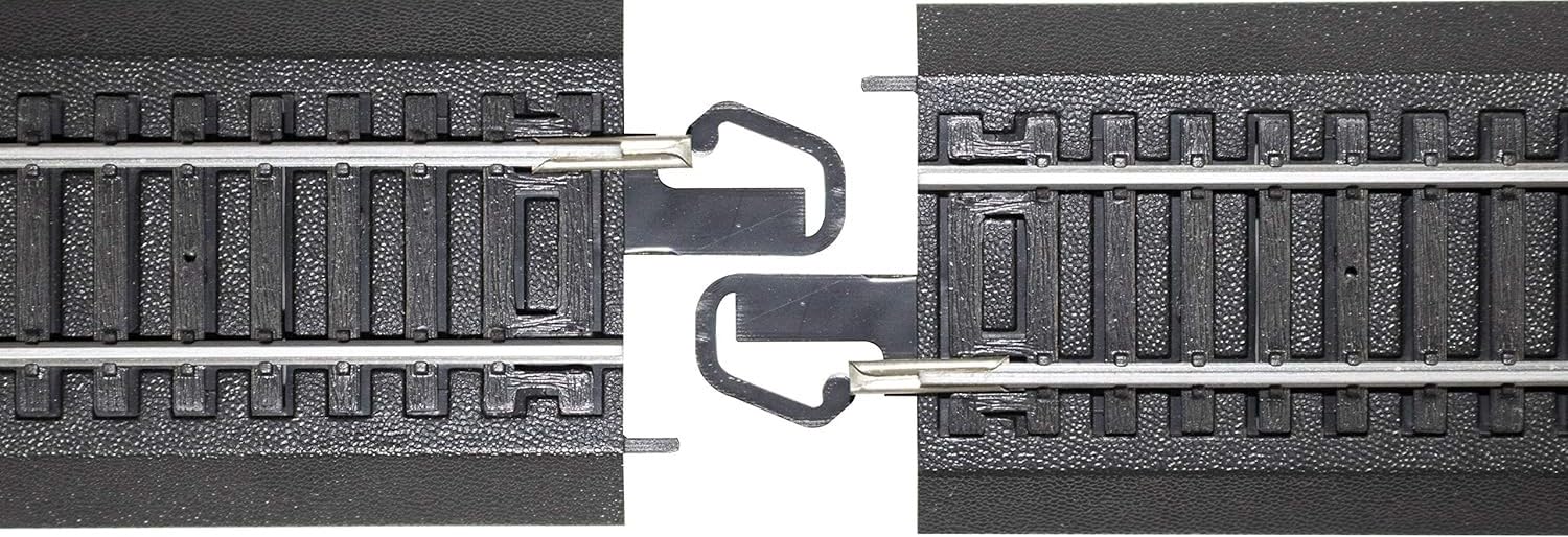 Bachmann Trains - Snap-Fit E-Z TRACK 9” STRAIGHT TRACK - BULK (50 pcs) - STEEL ALLOY Rail With Black Roadbed - HO Scale
