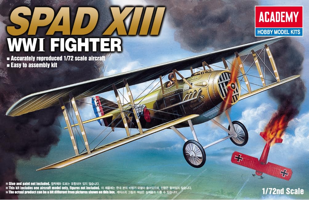 Academy SPAD XIII WWI Fighter Airplane Model Building Kit