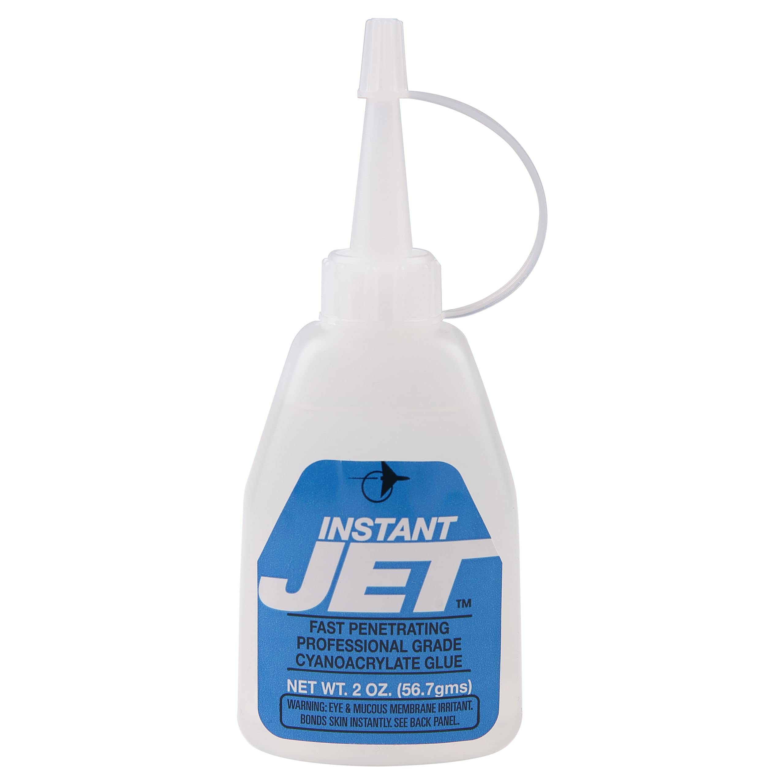 Instant Jet Glue - Long Lasting CA Glue - Fast Action Multipurpose Glue - Penetrates Porous Materials and Increases Impact Resistance