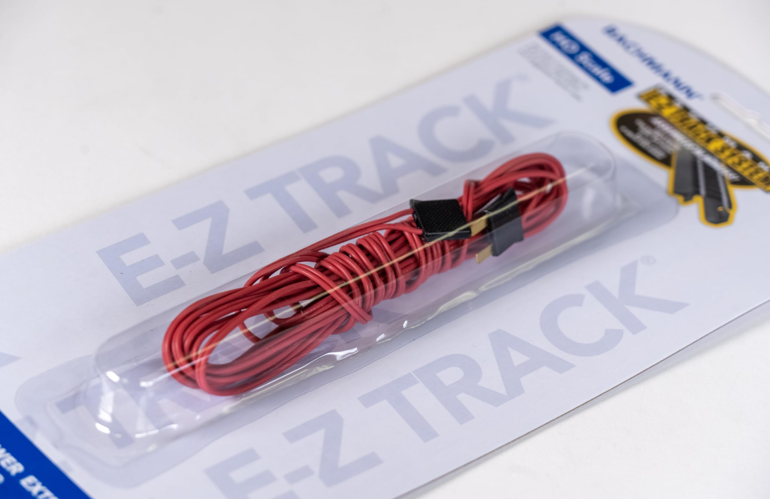 Bachmann Trains - E-Z TRACK - 10’ POWER EXTENSION WIRE - RED (1/card)