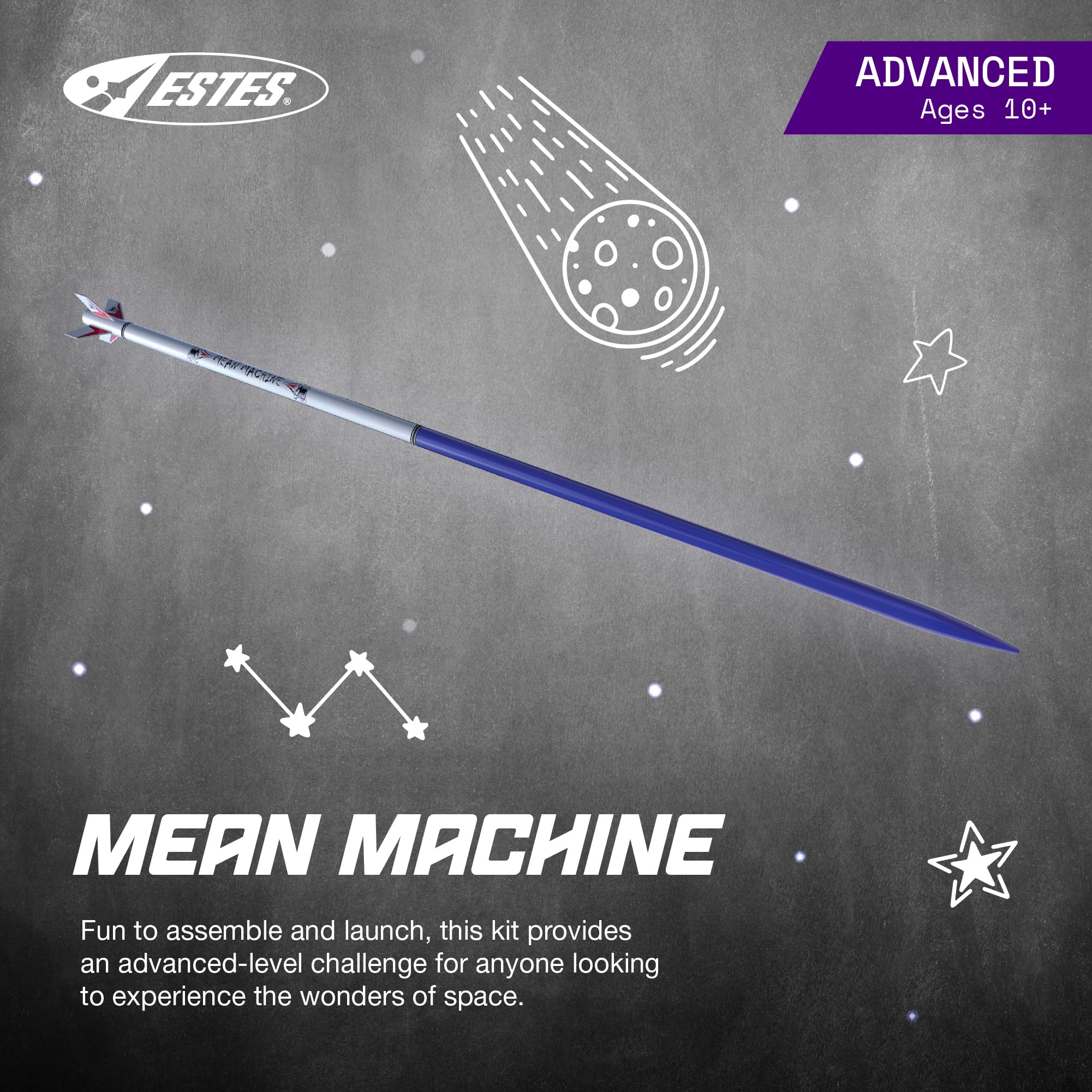 Estes 1295 Mean Machine Flying Model Rocket Kit