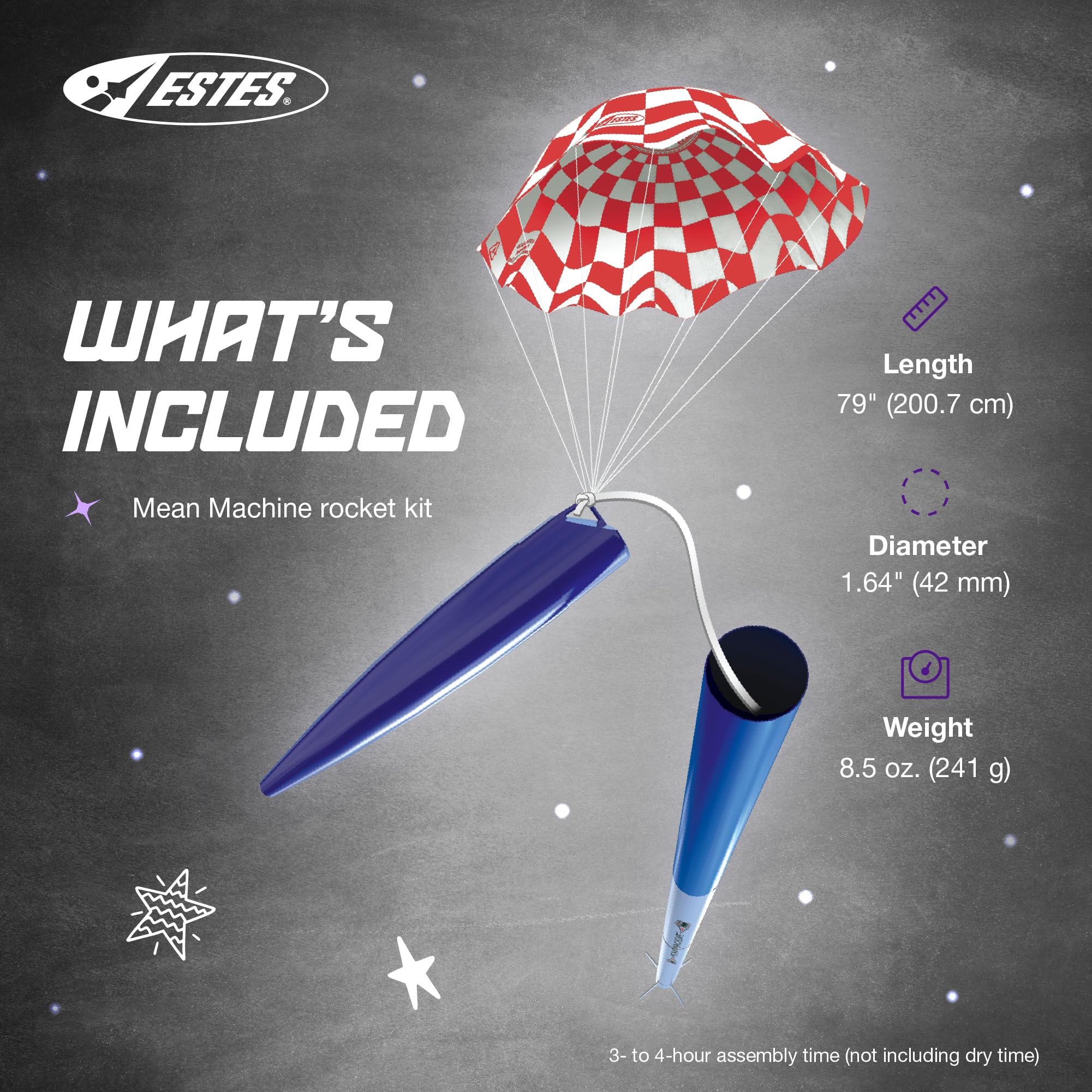 Estes 1295 Mean Machine Flying Model Rocket Kit