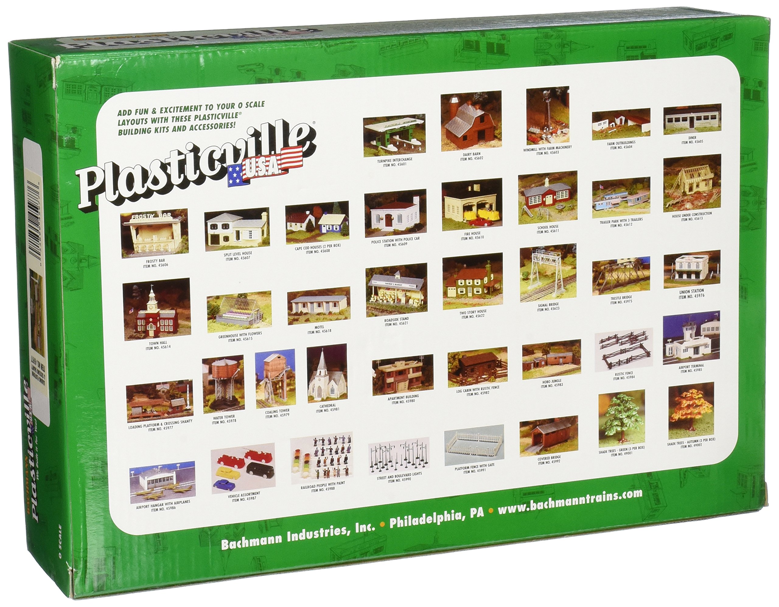 Bachmann Trains - PLASTICVILLE U.S.A. BUILDINGS – CLASSIC KITS - LOADING PLATFORM & CROSSING SHANTY - O Scale
