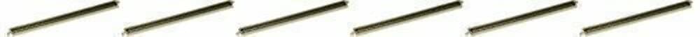 Bachmann Trains Snap Fit E-Z Track® 10" Straight Track (6/Card) Nickel Silver Rails Gray Roadbed – N Scale