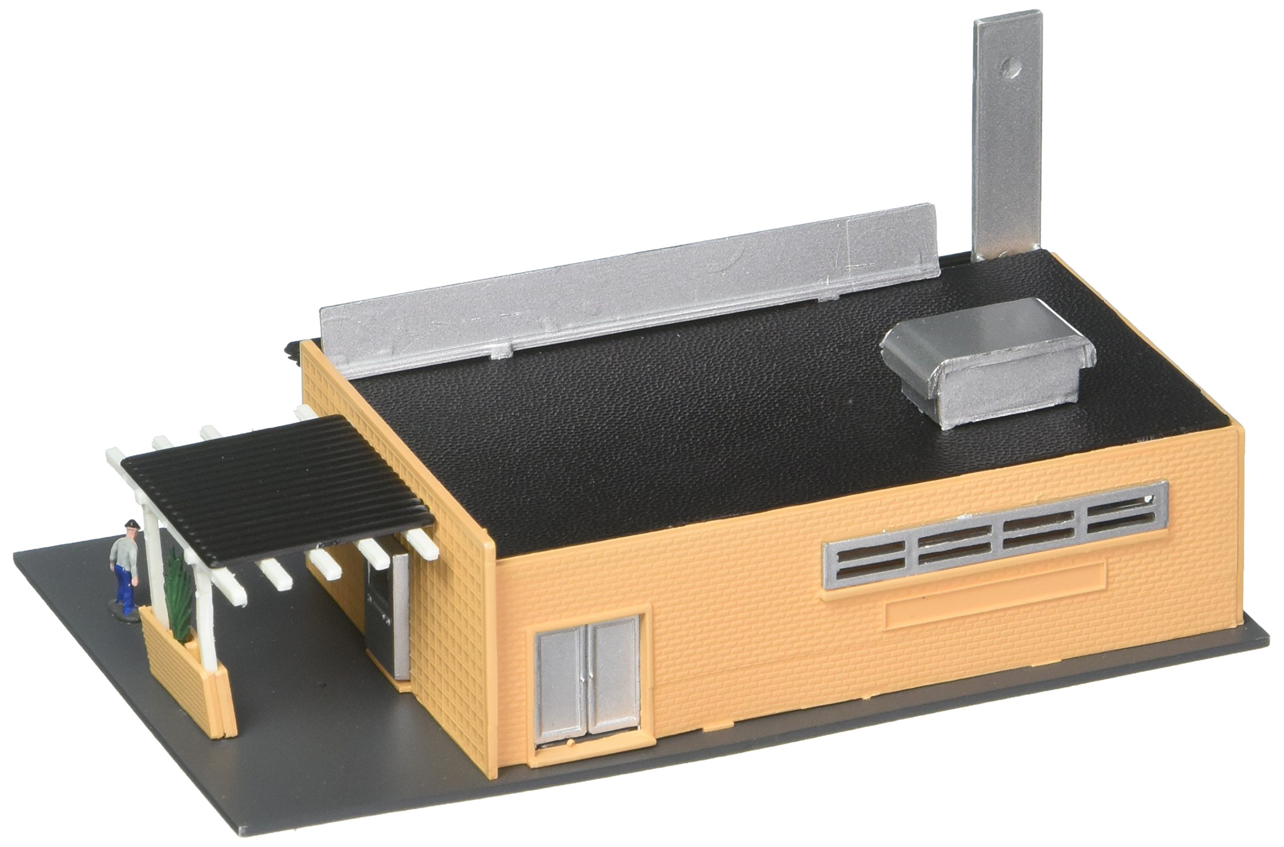 Bachmann Trains - PLASTICVILLE U.S.A. BUILT-UP BUILDING - DRIVE-IN BANK - N Scale