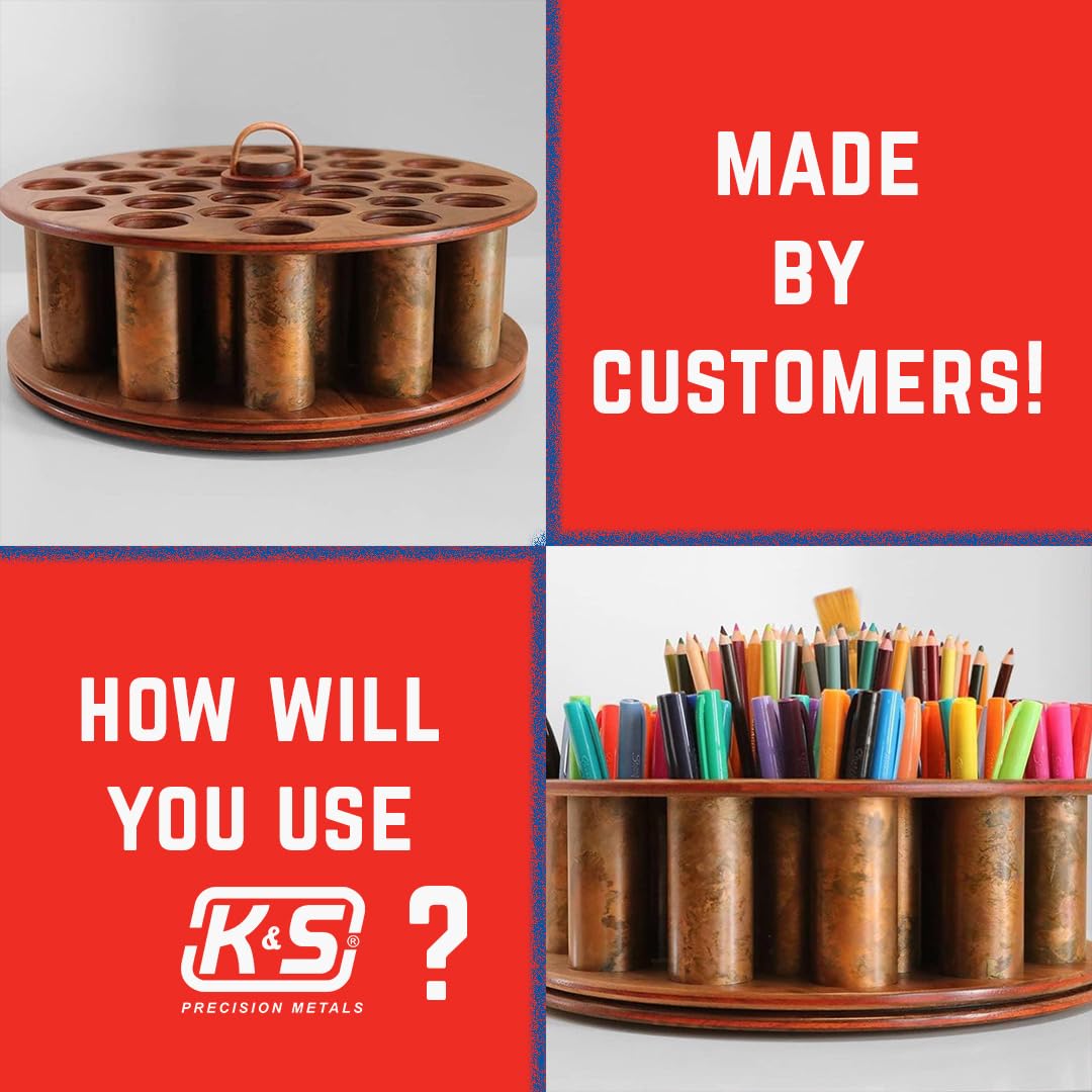 K&S Percision Metals 16408 Brass Sheet Metal Rack, 0.040" Thickness x 6" Width x 12" Length, 18 Gauge, 3 pc, Made in USA