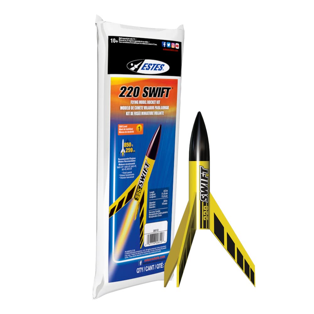 Estes 810 220 Swift Flying Model Rocket Kit,Brown/A