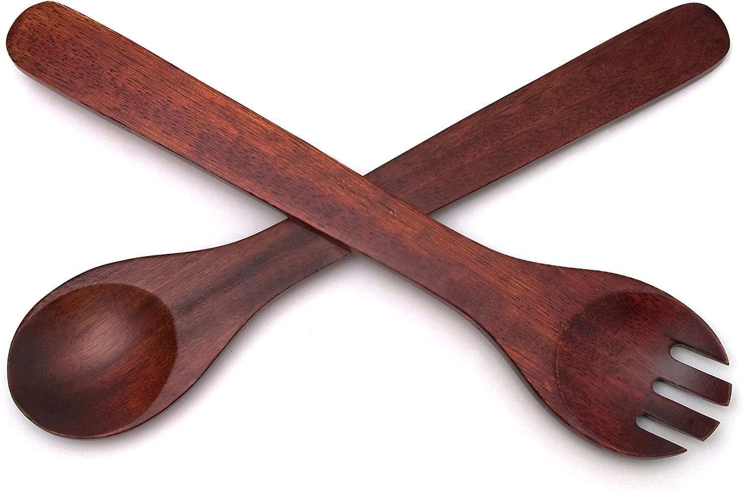 Lipper International Cherry Finished Salad Servers, 12" Long, One Pair