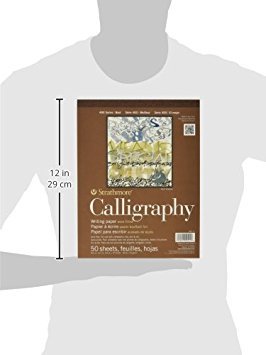 Strathmore STR- 50 Sheet Tape Bound Calligraphy Pad, 8.5 by 11"