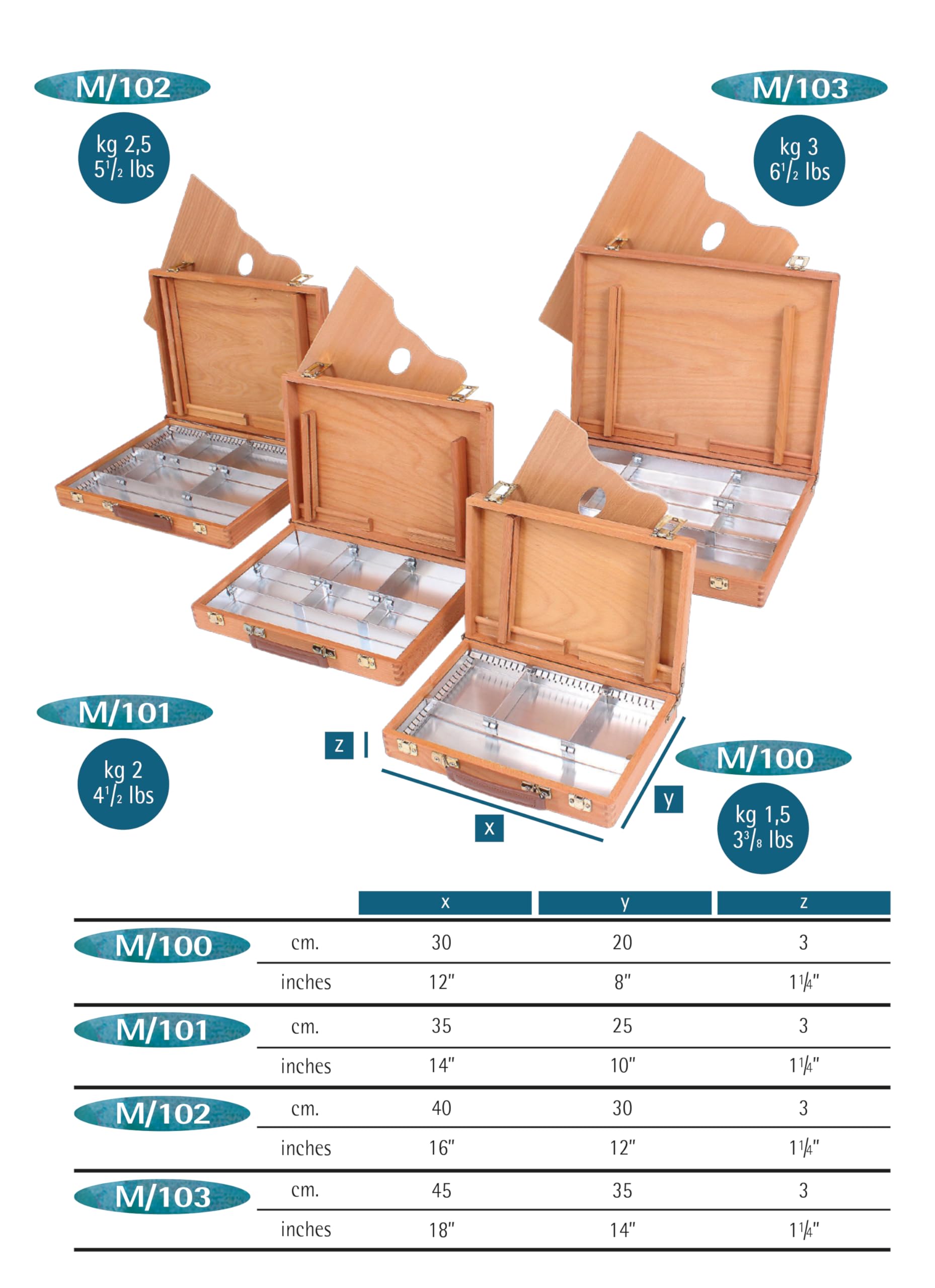 Mabef Sketch Box, 8"x12" (MBM-100)