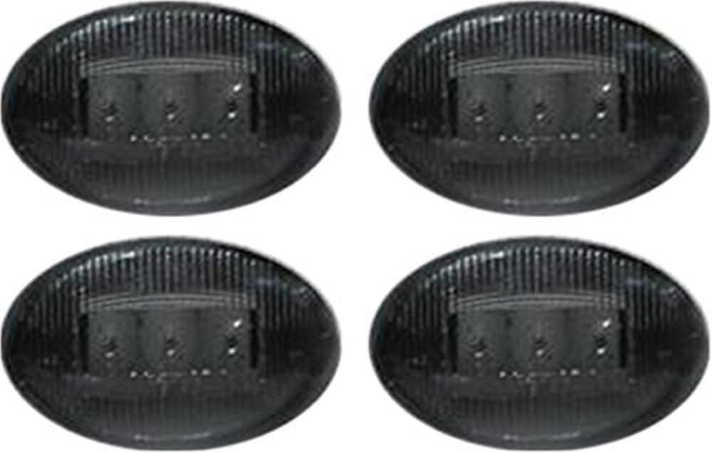 Recon 264132BK LED Fender Lights 1999-2008 Ford Super Duty (4-Piece Set) - Smoked Lens with Black Trim