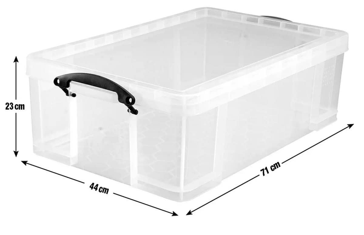 Really Useful Clear 50L Plastic Storage Box 710x440x230mm KING50C
