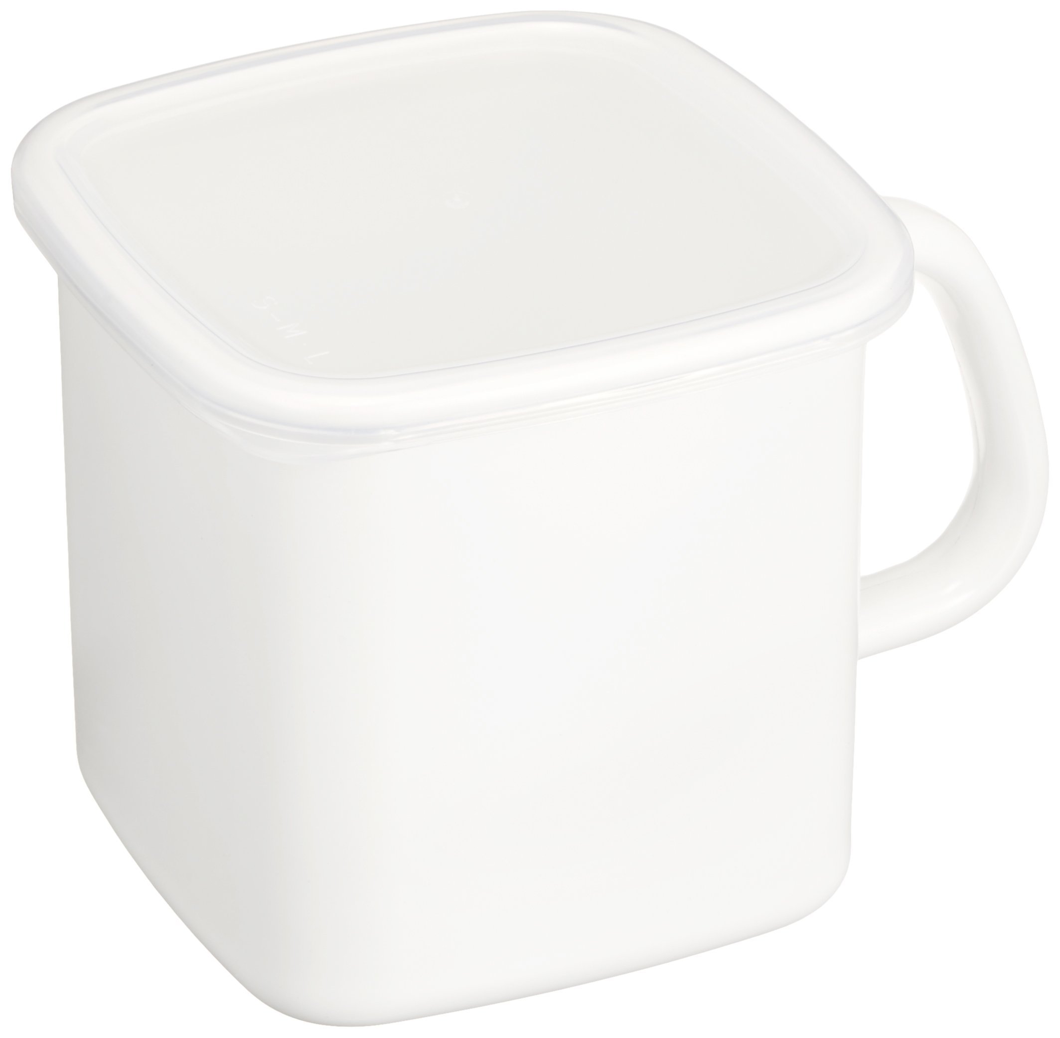 野田琺瑯(Nodahoro) Noda enamel retention chauffeur stocker Rectangular white 1.2L (One Pack)