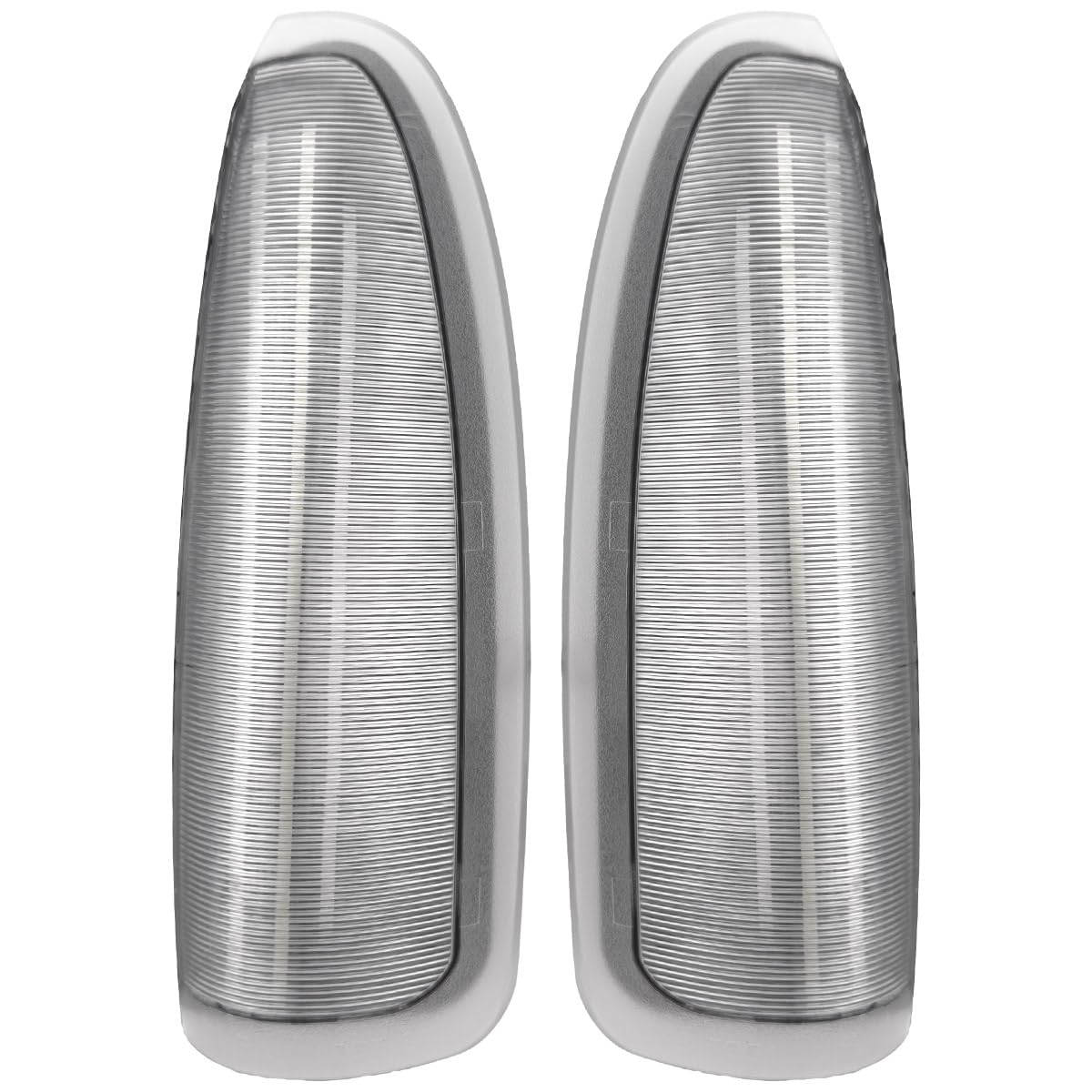Recon 264120CL LED Side Mirror Lens 2003-2007 Ford F250/F350 Super Duty & Excursion (2 Piece Set) - Clear Lens
