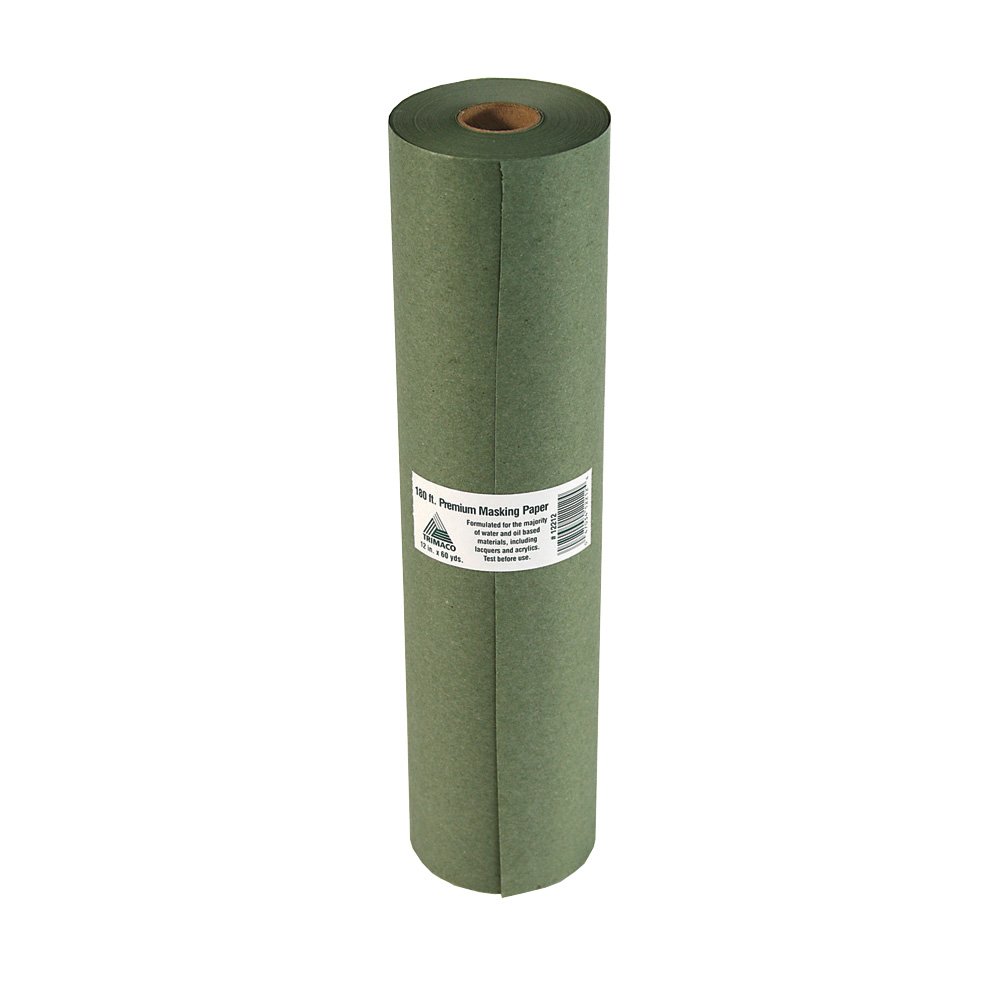 Trimaco PR12 General Purpose Masking Paper, 12-inch x 60-yard, Green, 180 Foot