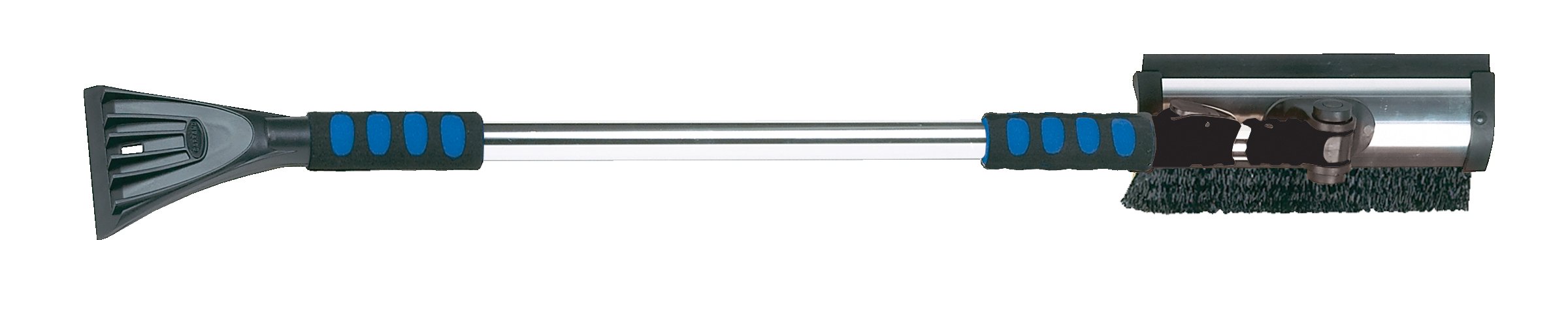 SubZero 80037 60" Quick Lock Pivoting Head Snowbroom with Integrated Squeegee and Ice Scraper , Black