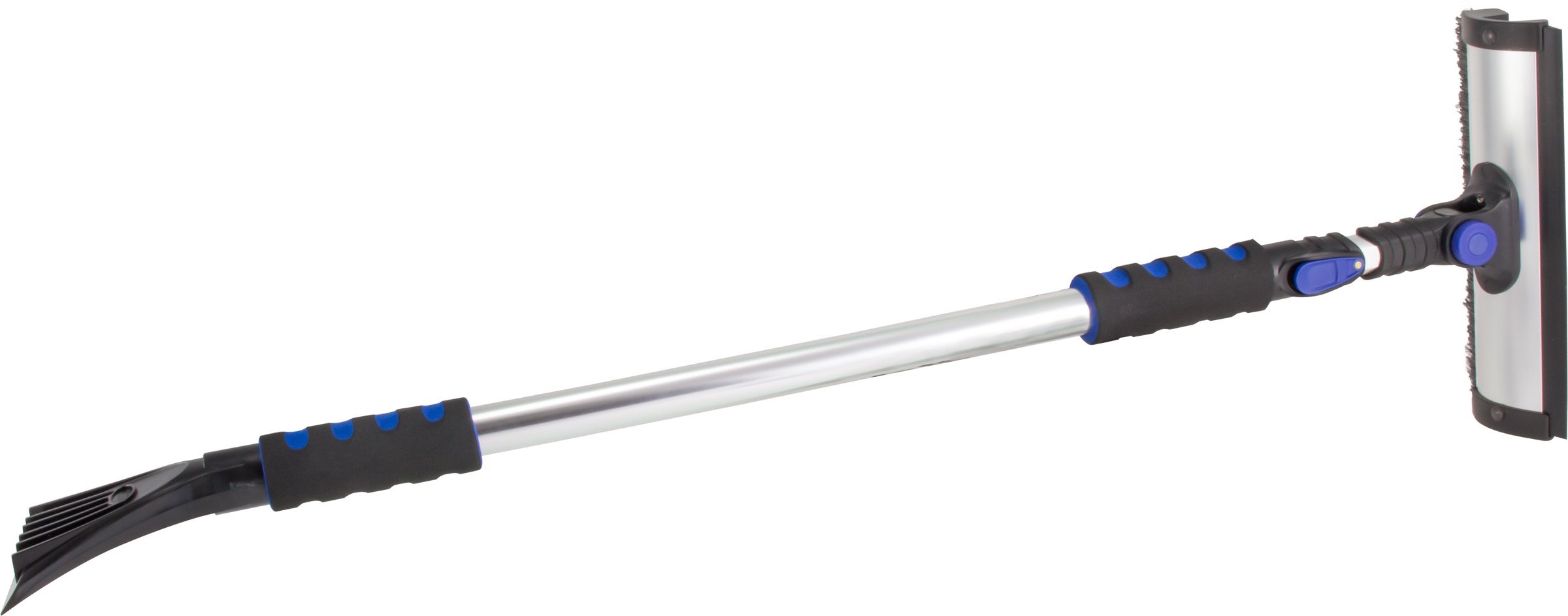 SubZero 80037 60" Quick Lock Pivoting Head Snowbroom with Integrated Squeegee and Ice Scraper , Black