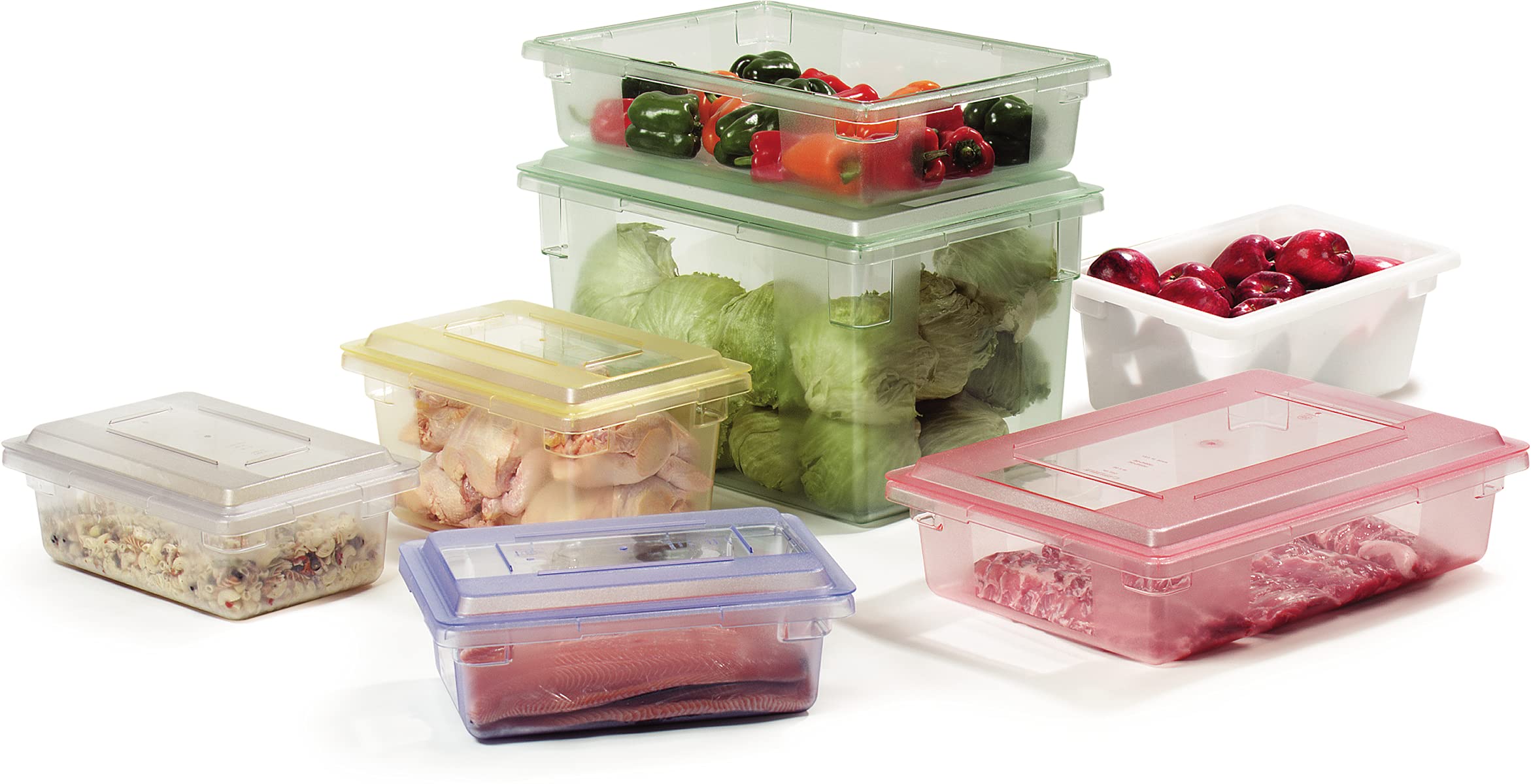 CFS 1061207 StorPlus Stackable Food Storage Container, 5 Gallon Tall, Clear