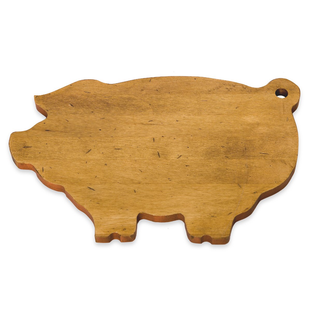 J.K. Adams 14-Inch-by-9-Inch Maple Wood Cutting Board, Pig-Shaped