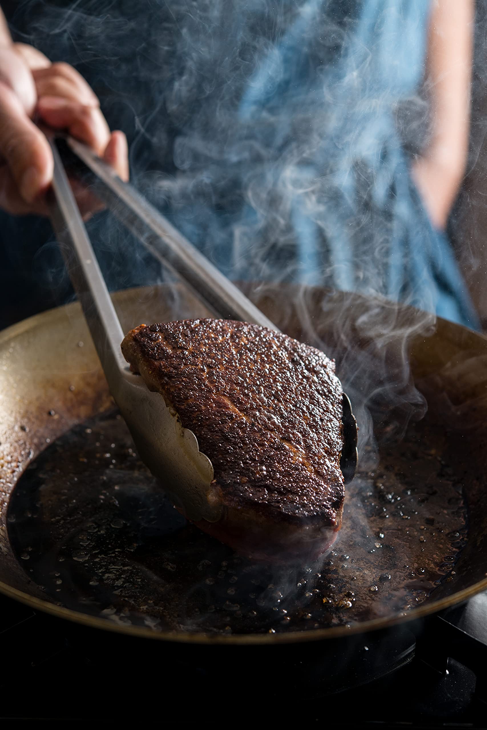 Matfer Bourgeat Black Carbon Steel Fry Pan (11 7/8)